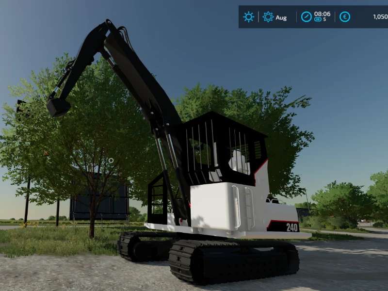 FS22 Linkbelt 240 Log Loader v1.0 - FS 22 Forklifts / Excavators Mod Download
