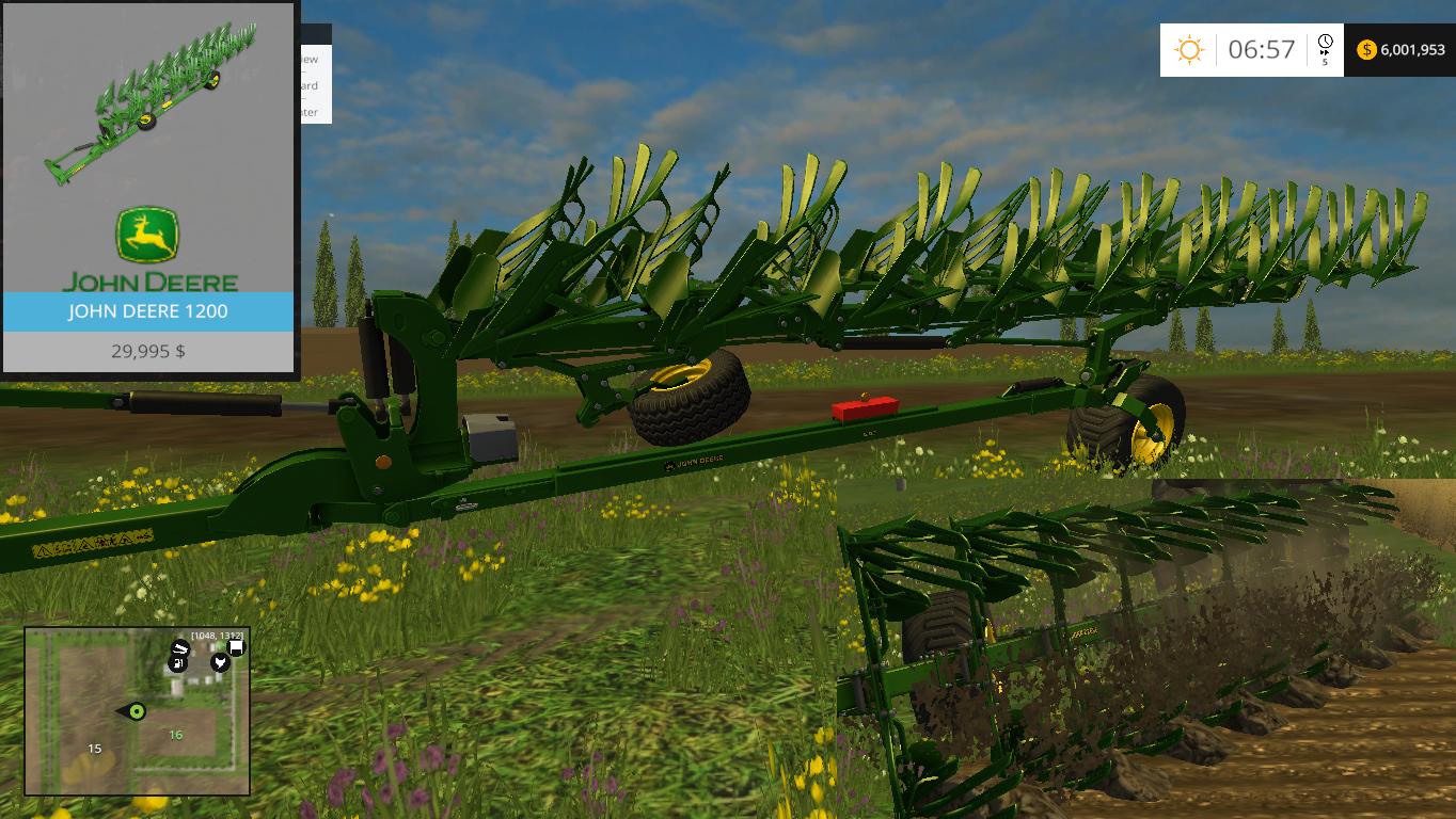 JOHN DEERE PLOW 1200 MOD - Mod Download