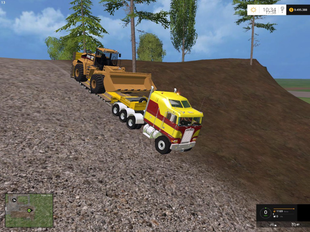 KENWORTH K100 CABOVER TRUCK V1 (4) - Farming simulator 19 / 17 / 15 Mod