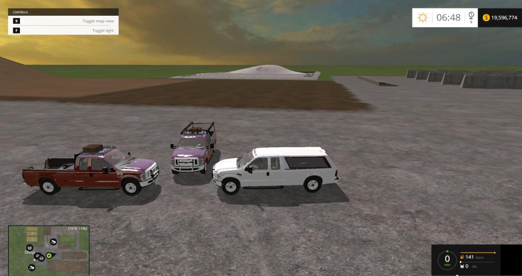 FORD F350 WORKTRUCK PACK v4 for FS2015 - FS 15 Cars Mod Download