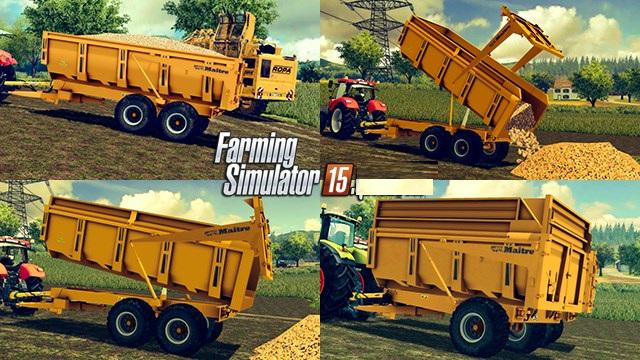 PACK BENNES MAITRE 10T – 14T TRAILER V 1.0 FS15 - Mod Download