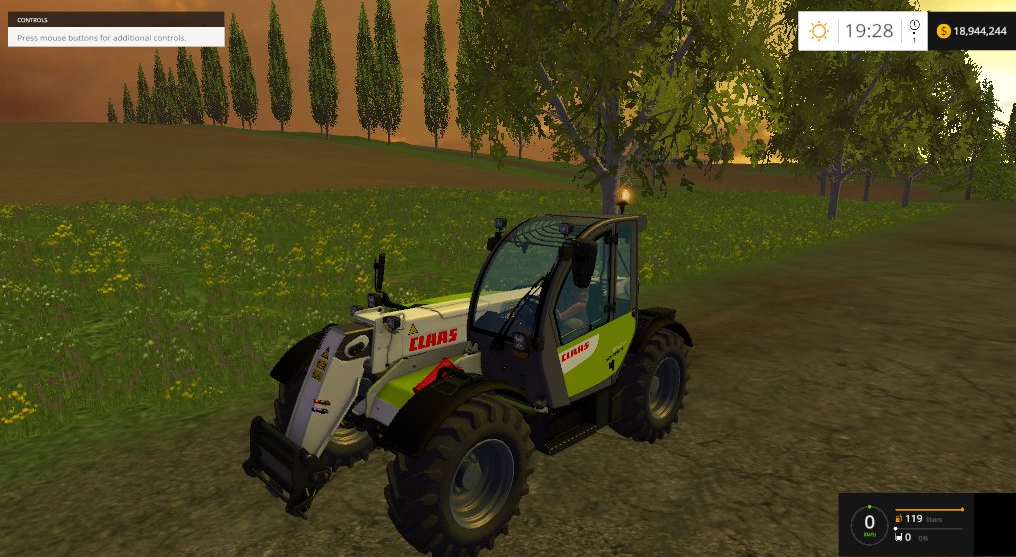 Claas Scorpion Telehandler Mod - FS 15 Forklifts & Excavators Mod Download