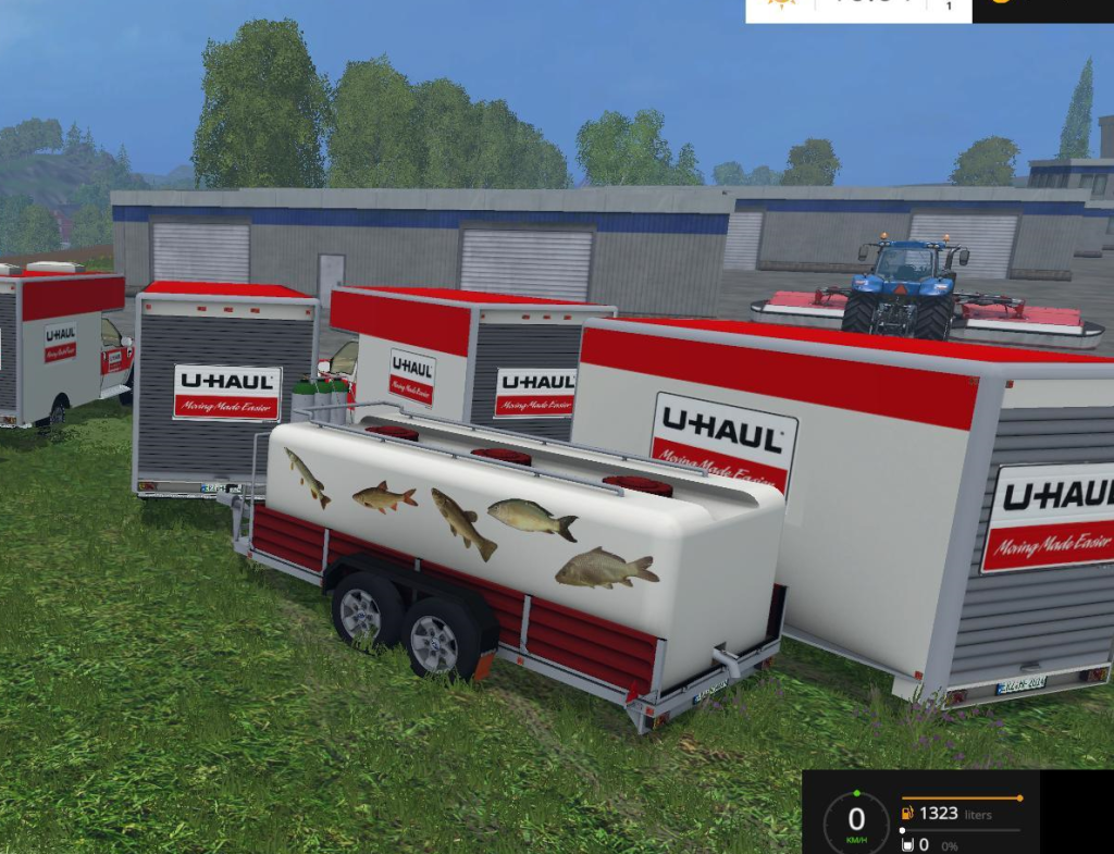 UHAUL TRAILERS V1 FS2015 - Mod Download