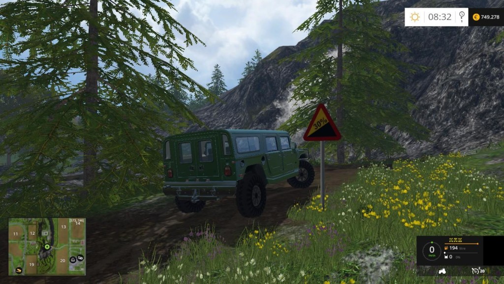 HUMMER H1 V1.0 MOD (2) - Farming simulator 19 / 17 / 15 Mod