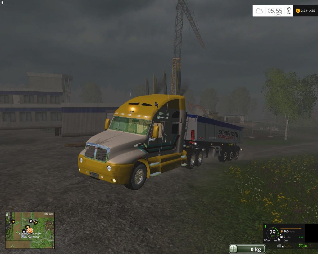 KENWORTH T680 TRUCK V1 (4) - Farming simulator 19 / 17 / 15 Mod