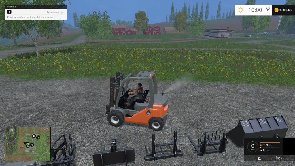TOYOTA FORKLIFT V1.0 MOD (10) - Farming simulator 19 / 17 / 15 Mod