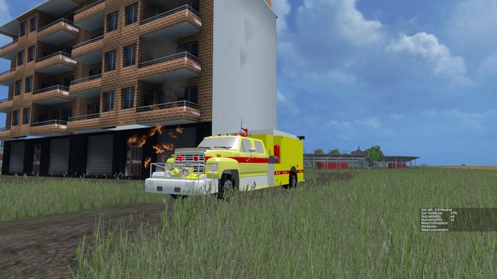 FORD F800 FIRE TRUCK V1.0 LS15 - Mod Download