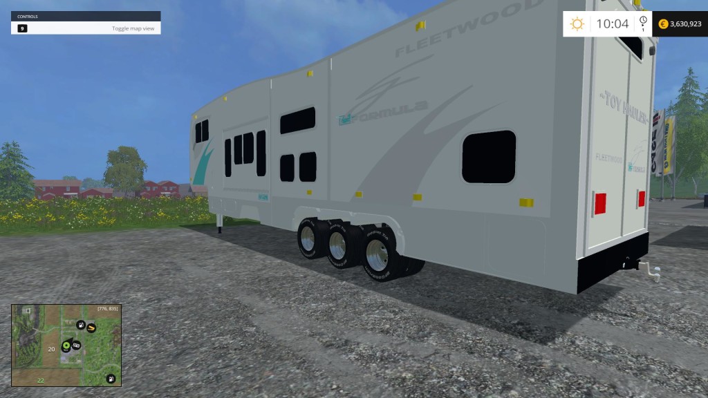 TOYHAULER CAMPER V1.0 MOD (2) - Farming simulator 19 / 17 / 15 Mod
