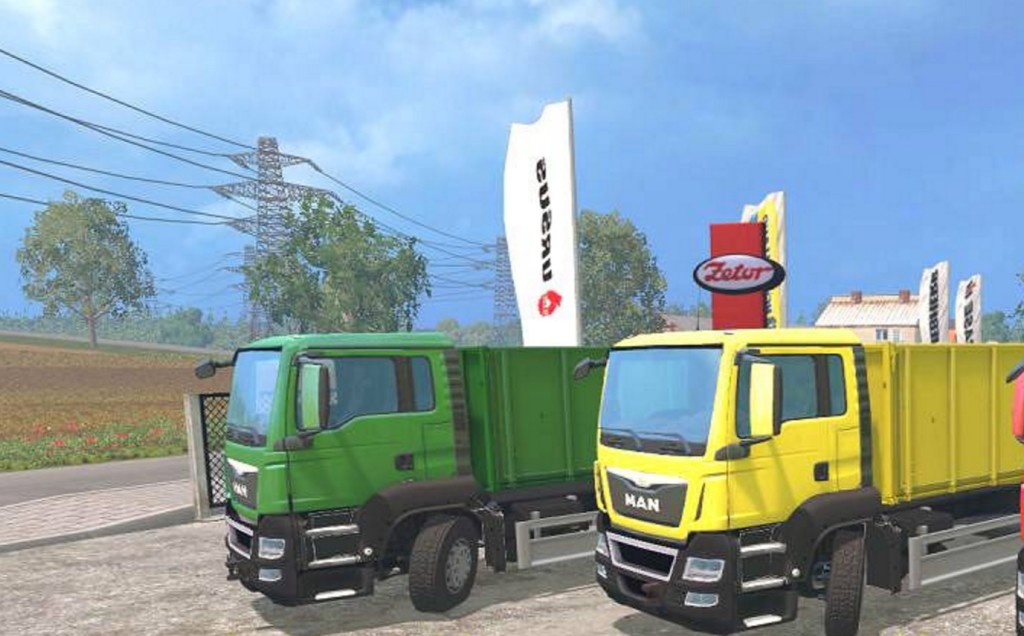 MAN Grain Gearbox & Trailer v1.0 FS15 - FS 15 Trucks Mod Download