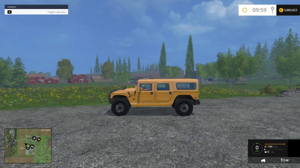 HUMMER V1.0 CAR (4) - Farming simulator 19 / 17 / 15 Mod
