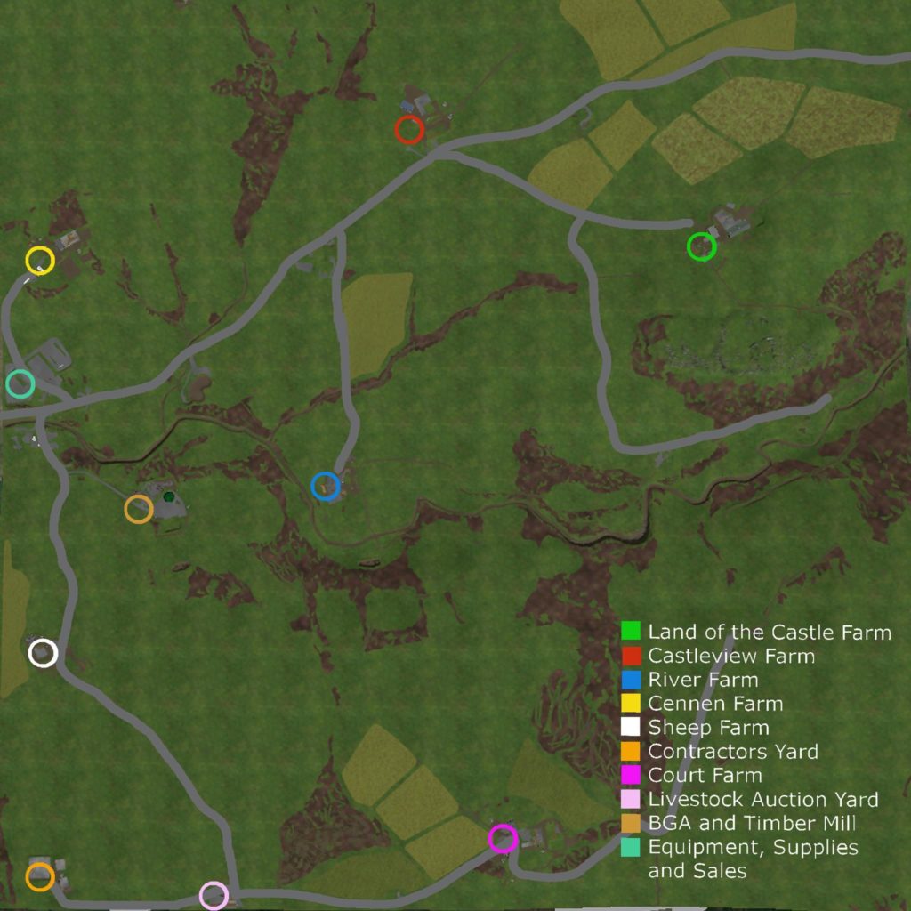CENNEN VALLEY V1.0 MAP FS15 - FS 15 Maps Mod Download