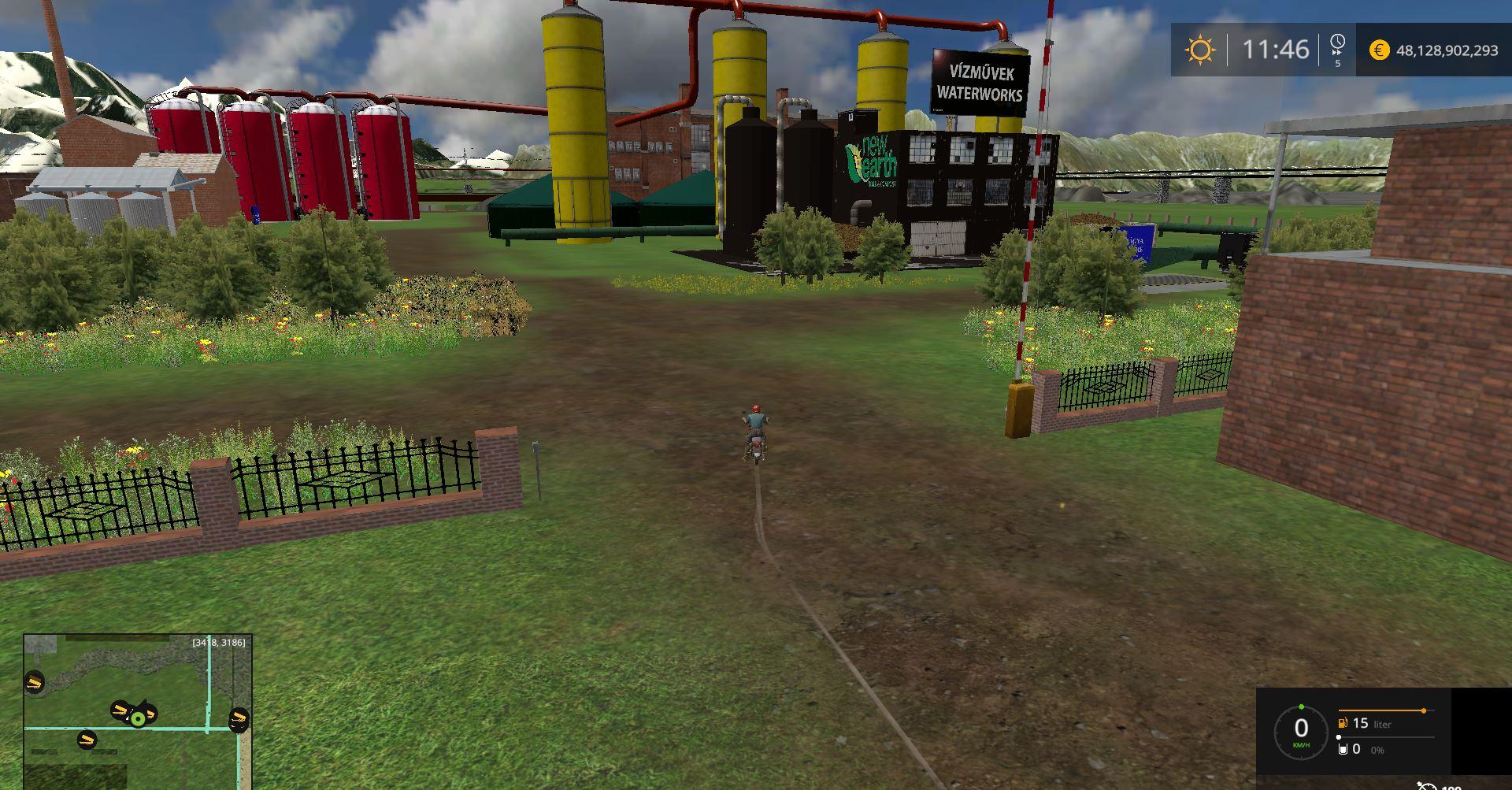 THE RIVER PO BY VASZICS V1.6 MAP FS15 - FS 15 Maps Mod Download