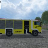 AMERICAN FIRE TRUCK V1.0 FS15 - FS 15 Trucks Mod Download