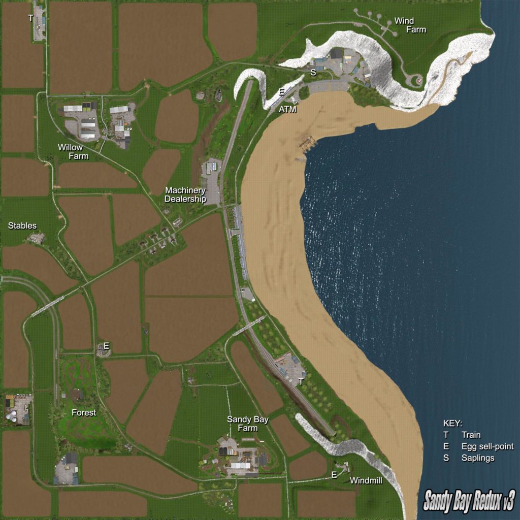 SANDY BAY REDUX V3 LITE EDITION MAP LS15 - FS 15 Maps Mod Download
