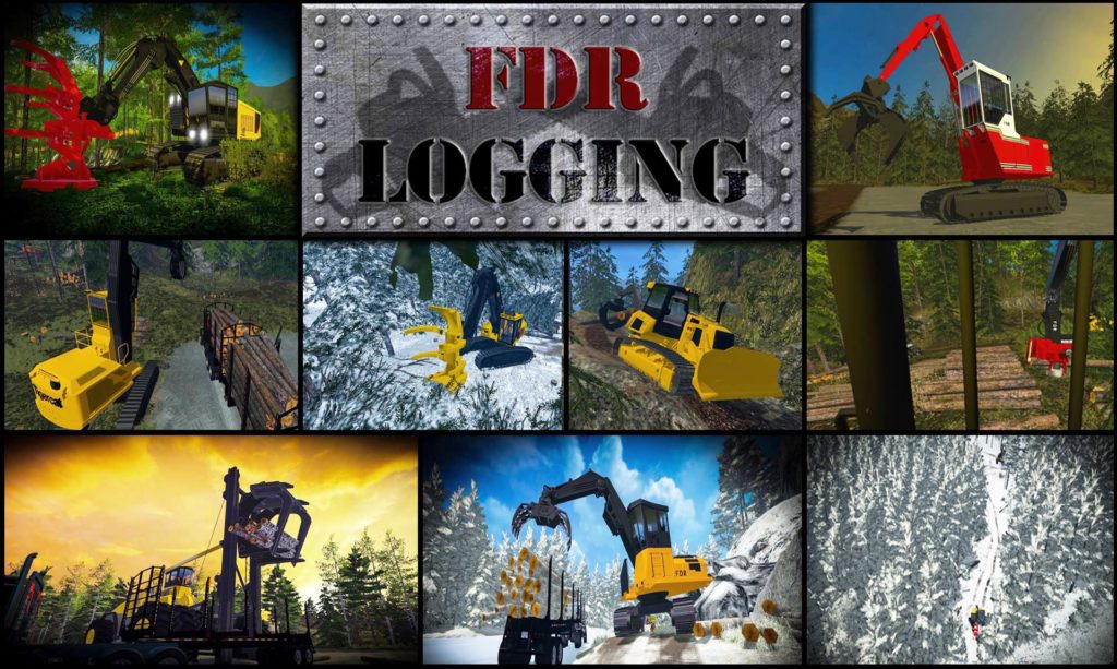 FDR LOGGING - MACHINE PACK V8 FS15 - FS 15 Packs Mod Download