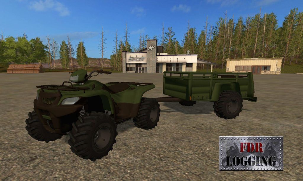 FS17 ATV + ATV TRAILER V1 - FS 17 Vehicles Mod Download
