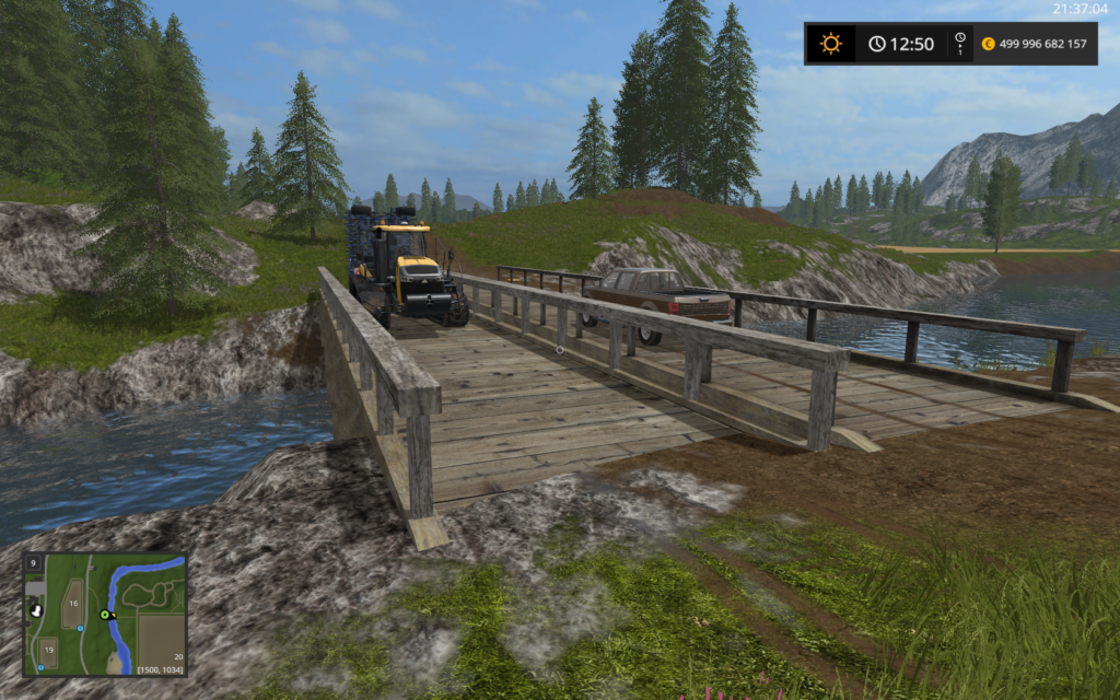 fs17-wooden-bridge-2 - Farming simulator 19 / 17 / 15 Mod