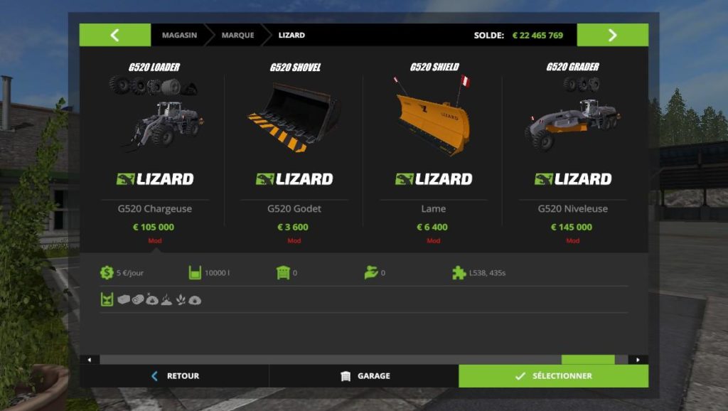 fs17-lizard-g520-loader-grader-pack-v1-5 - Farming simulator 19 / 17 ...