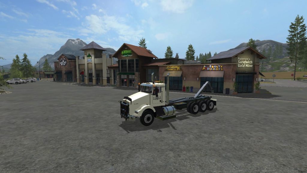 FS17 KENWORTH T800 HOOKLIFT V1 (3) - Farming simulator 19 / 17 / 15 Mod