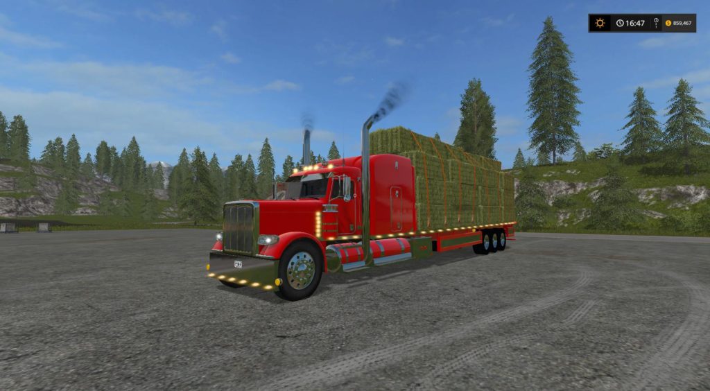 FS17 PETERBILT 388 FLATBED CUSTOM V1 (12) - Farming simulator 19 / 17 ...