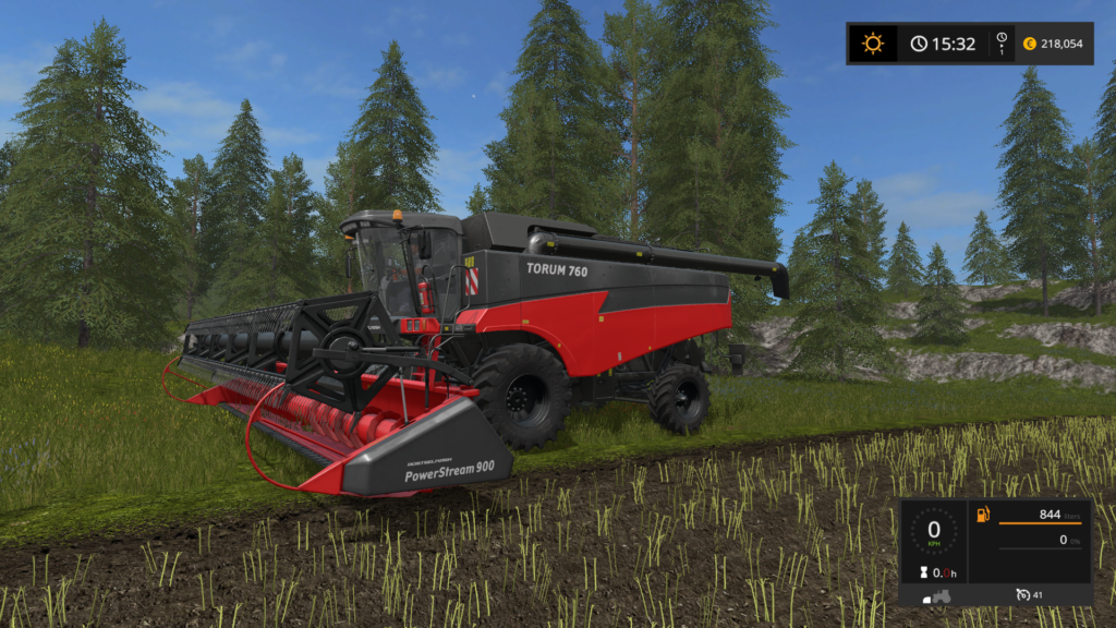 FS17 ROSTSELMASH TORUM 760 RED - FS 17 Combines Mod Download