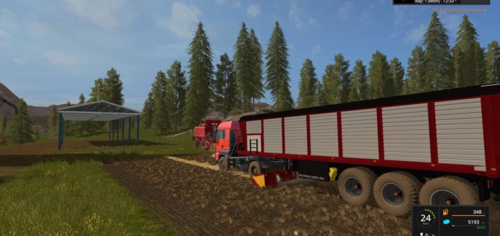 FS17 40FT PJ TRAILER V1 - FS 17 Trailers Mod Download