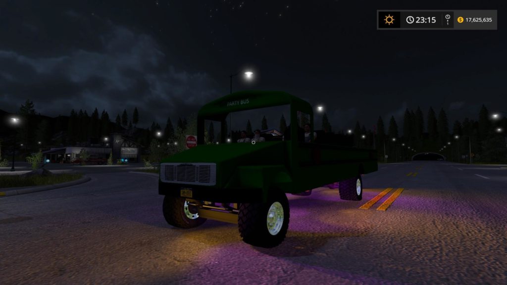 FS17 FREIGHTLINER PARTY BUS (3) - Farming simulator 19 / 17 / 15 Mod