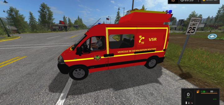 FS17 RENAULT TRAFIC POLICE NATIONAL v1.0 - FS 17 Vehicles Mod Download