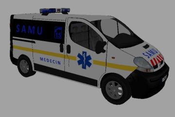 FS17 Renault Trafic SAMU - FS 17 Vehicles Mod Download