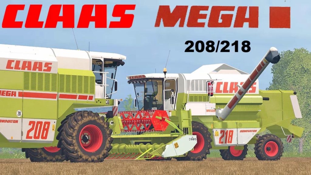 FS17 CLAAS MEGA 208 V1.0 - FS 17 Combines Mod Download