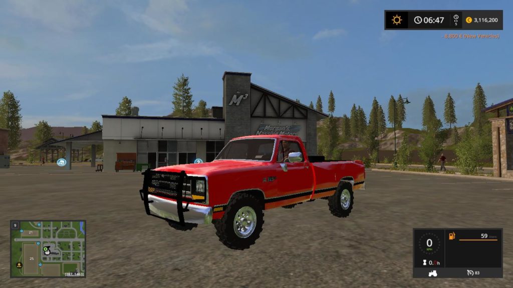 FS17 DODGE D250 NO STACK V1 - FS 17 Cars Mod Download