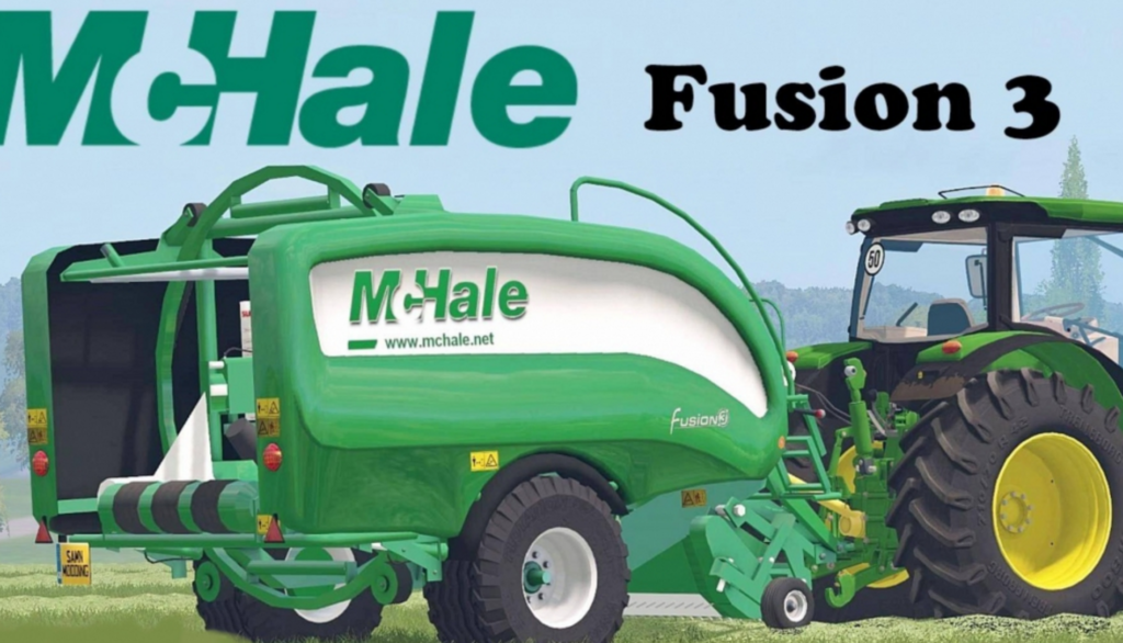 FS17 McHale Fusion 3 Baler Wrapper Combo - FS 17 Trailers Mod Download