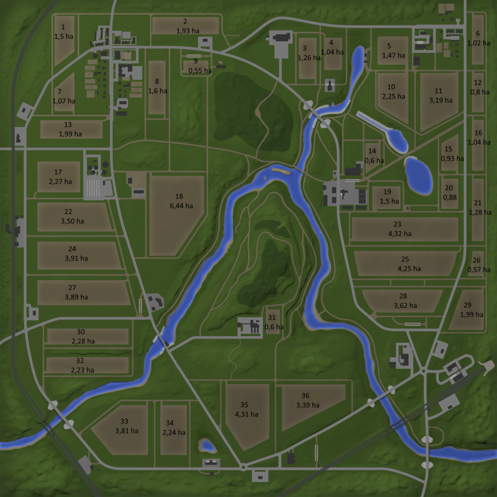 FS17 Sosnovka Fieldsizes V 1.0 - FS 17 Other Mod Download