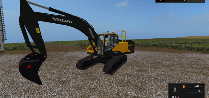 FS17 Volvo EW 160 v1.0 - FS 17 Forklifts / Excavators Mod Download