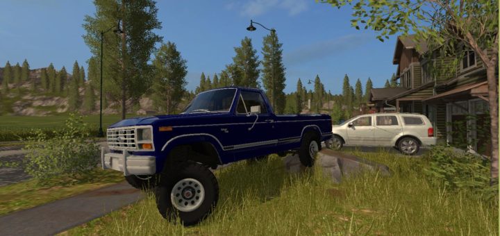 Blue Ford Ranger - Farming simulator 19 / 17 / 15 Mods
