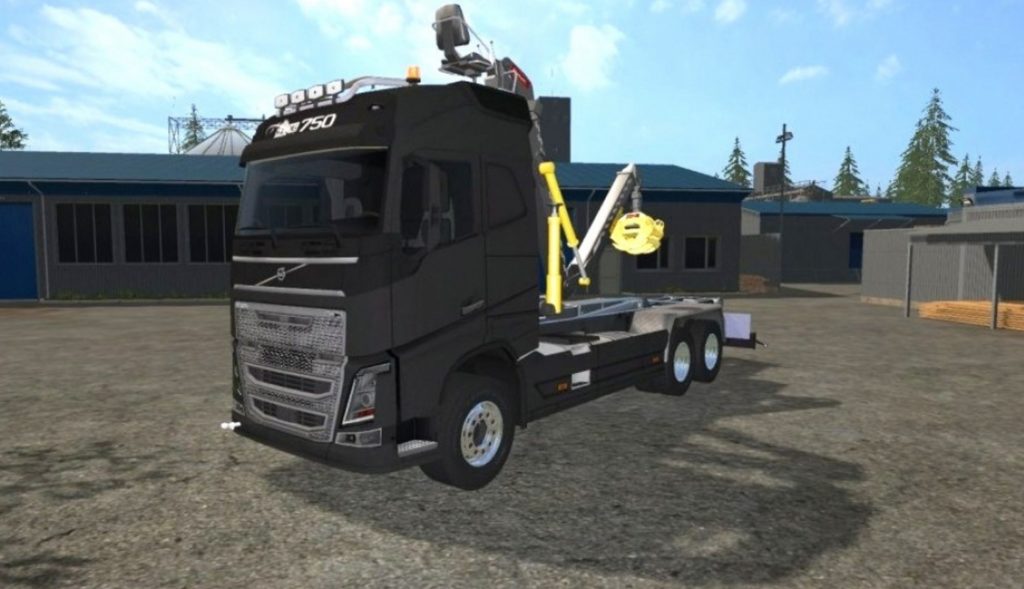 FS17 Volvo FH16 IT Runner With Crane V1.0 - FS 17 Trucks Mod Download