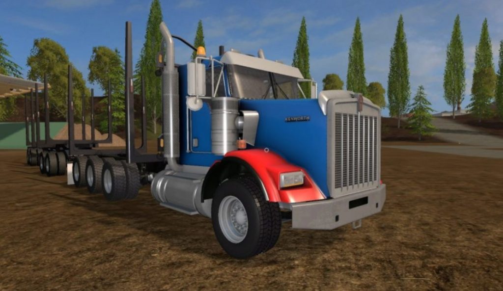 FS17 Kenworth T800B and T800H + Logging Trailer v 1.0 - FS 17 Trucks ...