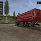 FS17 SCANIA V8 HKL WITH RAIL TRAILER V1.0.3.0 - FS 17 Trucks Mod Download