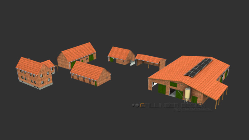 FS17 Westfälischer Hof Tepe with cowshed V 1.1 - FS 17 Buildings Mod ...