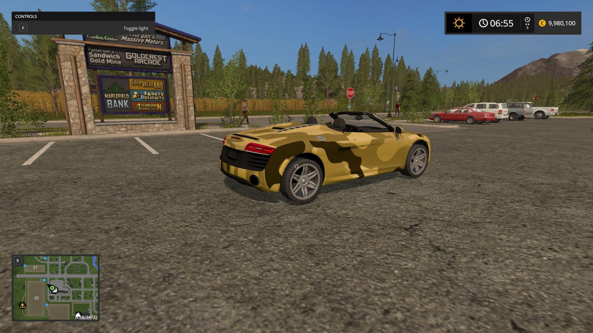 FS17 AUDI R8 SPYDER DESERT MOD V1.0 - FS 17 Cars Mod Download