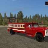 FS17 1972 FORD F600 FIRE TRUCK V1.0 - FS 17 Trucks Mod Download