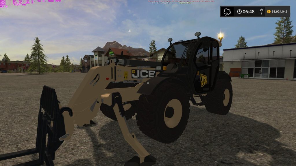 FS17 ARMY JCB 536 70 V1.0 - FS 17 Forklifts / Excavators Mod Download