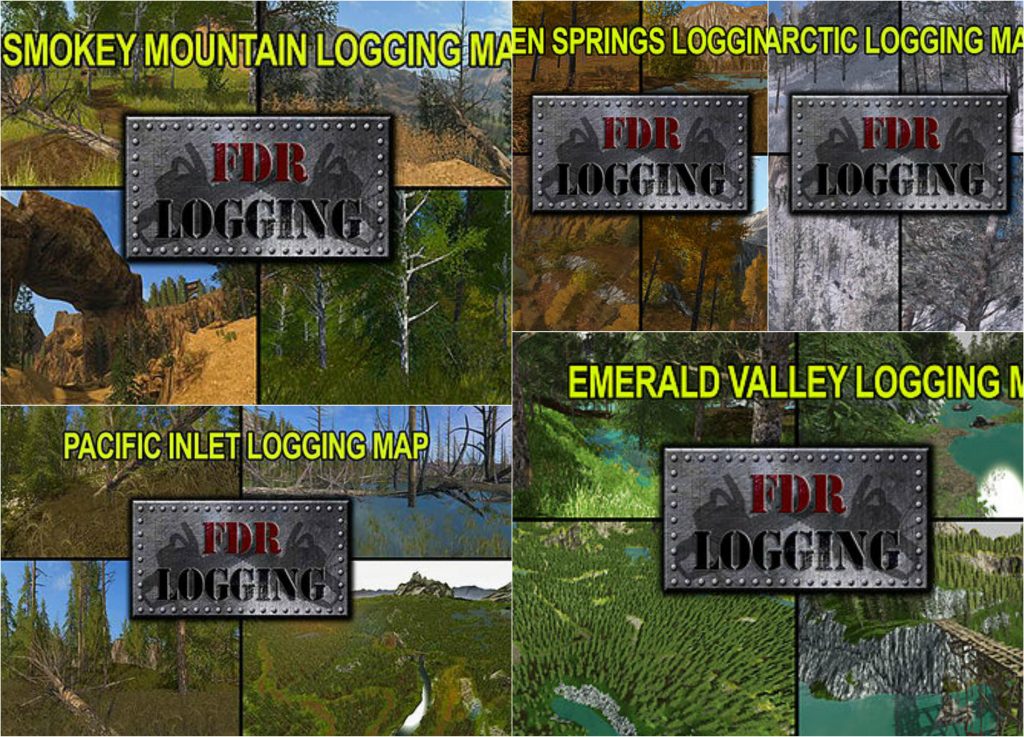 FS17 FDR LOGGIN MAPS PACK - FS 17 Packs Mod Download