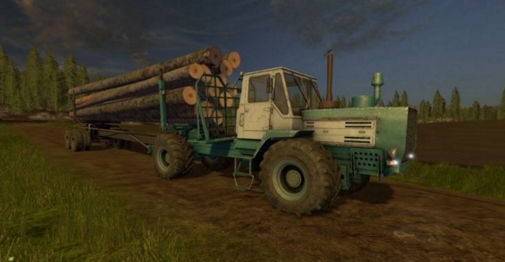 FS17 HTZ T-150K timber v 1.0 - FS 17 Tractors Mod Download