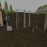 FS17 Power Line - FS 17 Prefab Mod Download