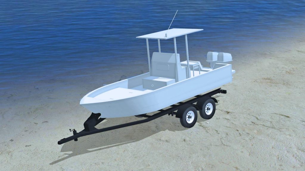 FS17 20FT BAY BOAT & TRAILER V1 - FS 17 Vehicles Mod Download