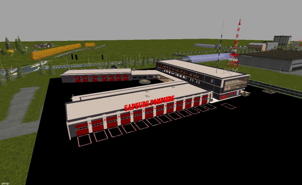 FS17 CASERNE POMPIER V1 (2) - Farming simulator 19 / 17 / 15 Mod