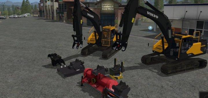 Farming Simulator 2017 Forklifts, Excavators mod | FS17 Forklifts ...