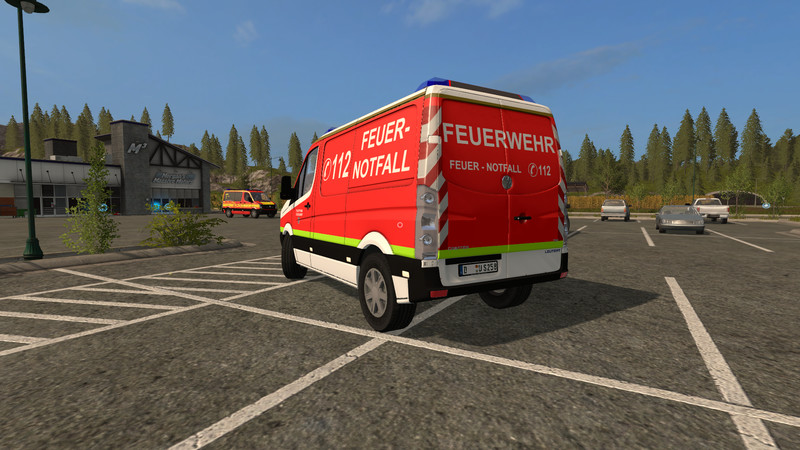FS17 Volkswagen Crafter KEF Skin of the fire department Düsseldorf v1 ...