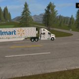 FS17 WALMART PETERBILT AND TRAILER V1.0.0.0 - FS 17 Trailers Mod Download